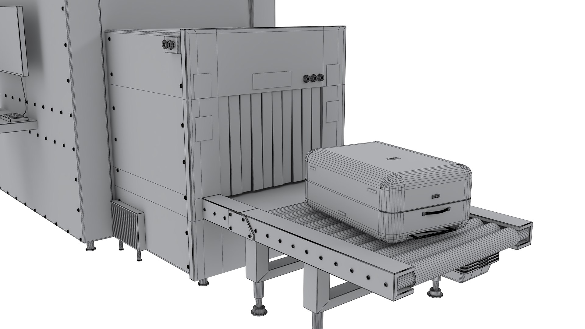 Airport Baggage Scanner 3D Model - TurboSquid 2212381