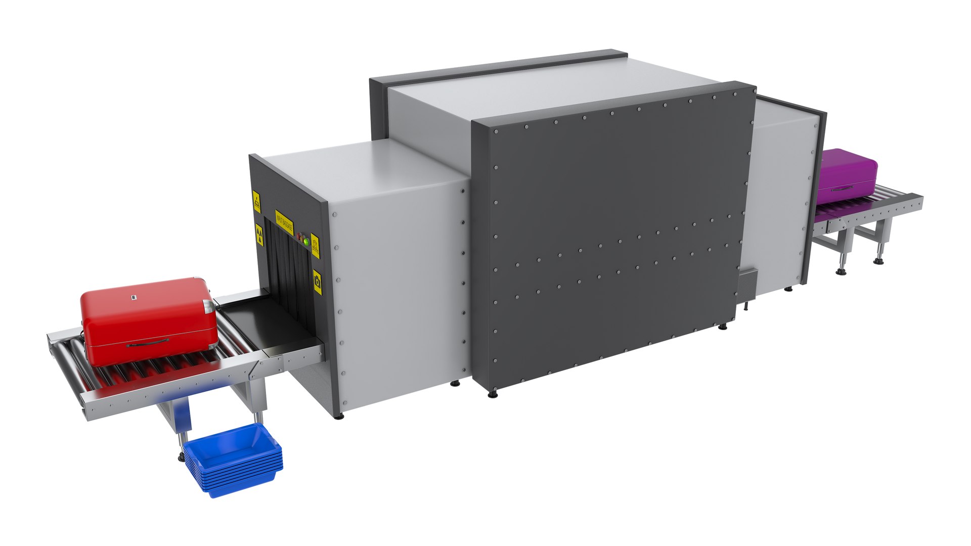 Airport Baggage Scanner 3D Model - TurboSquid 2212381