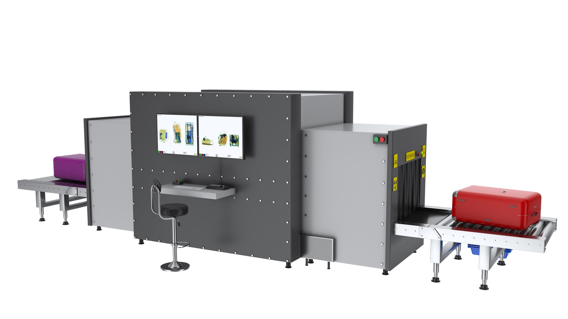Airport Baggage Scanner 3D Model - TurboSquid 2212381