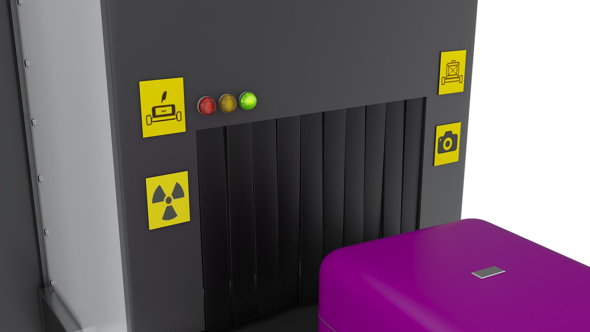 Airport Baggage Scanner 3D Model - TurboSquid 2212381