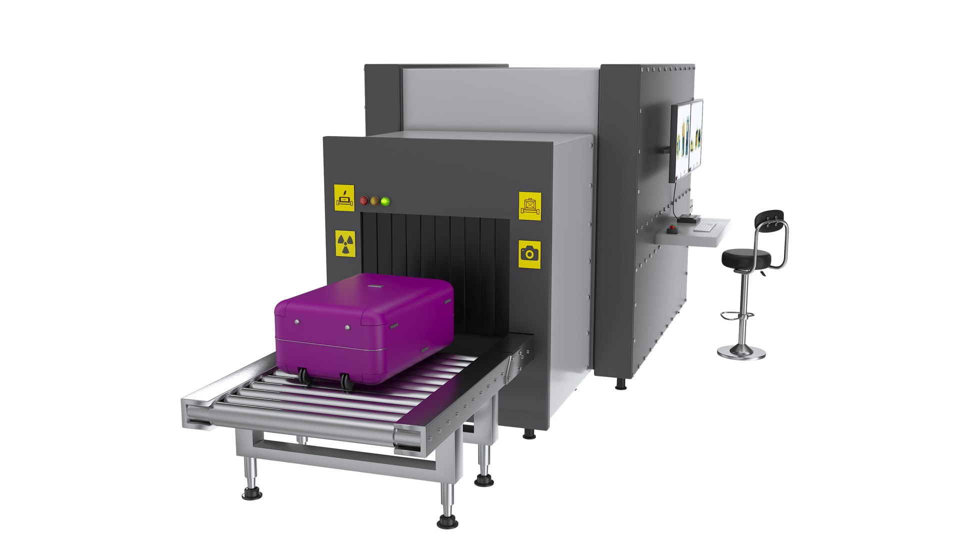 Airport Baggage Scanner 3D Model - TurboSquid 2212381