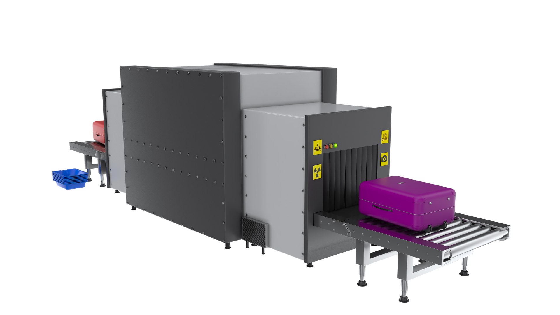 Airport Baggage Scanner 3D Model - TurboSquid 2212381