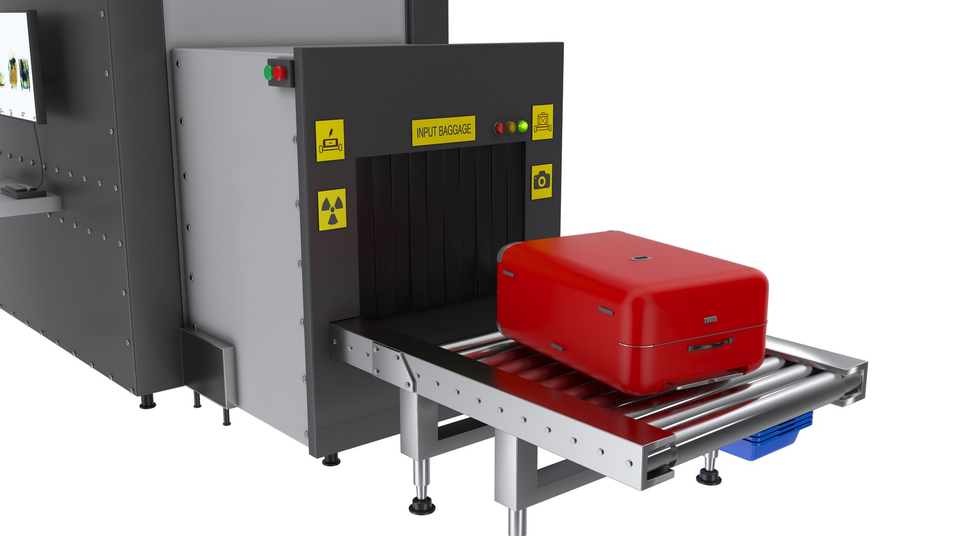 Airport Baggage Scanner 3D Model - TurboSquid 2212381