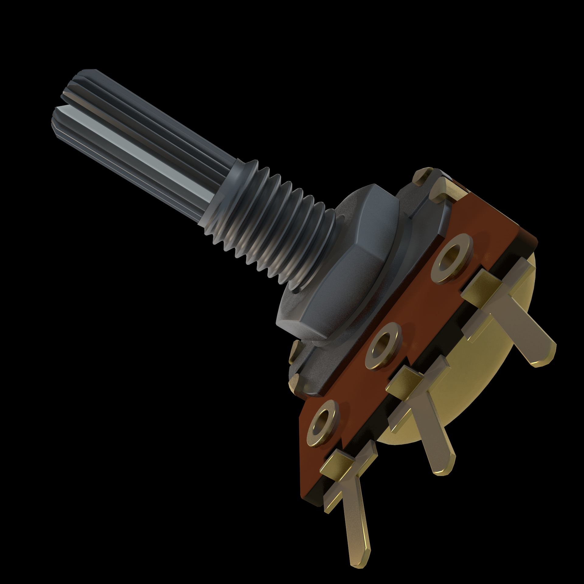 Potentiometer pot 3D model - TurboSquid 1700036