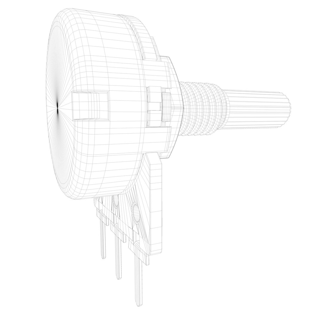 Potentiometer Pot 3D Model - TurboSquid 1700036