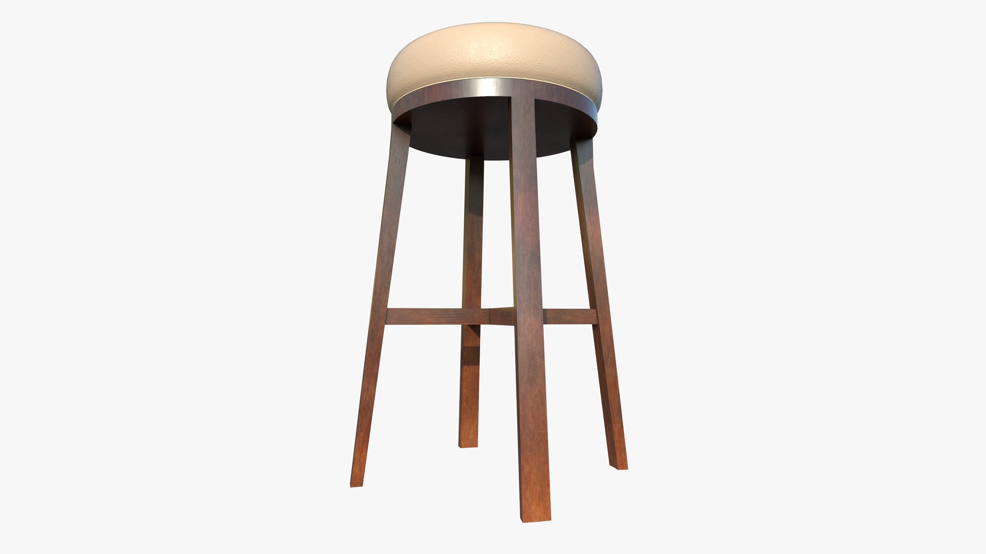 3D Stool 1 With PBR 4K 8K - TurboSquid 2037585
