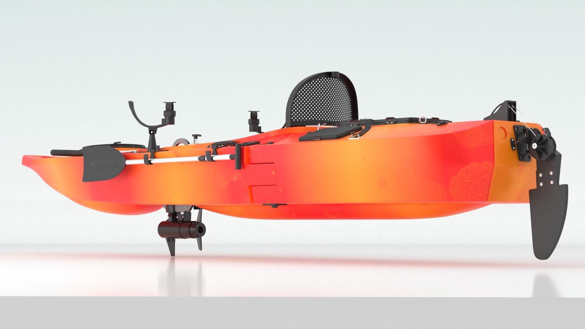 3D Kayak For Fishing With An Electric Motor Haswing Winix HB-54601 ...