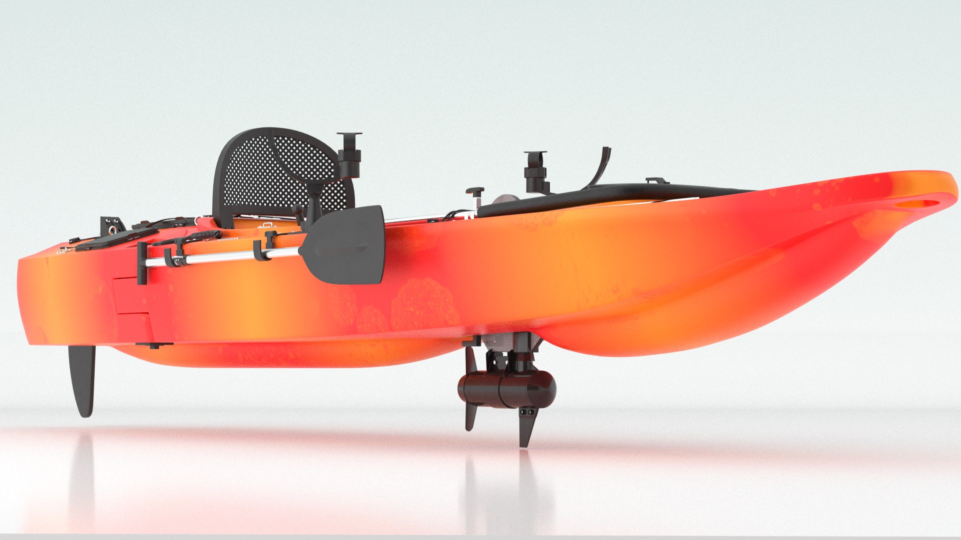 3D Kayak For Fishing With An Electric Motor Haswing Winix HB-54601 ...