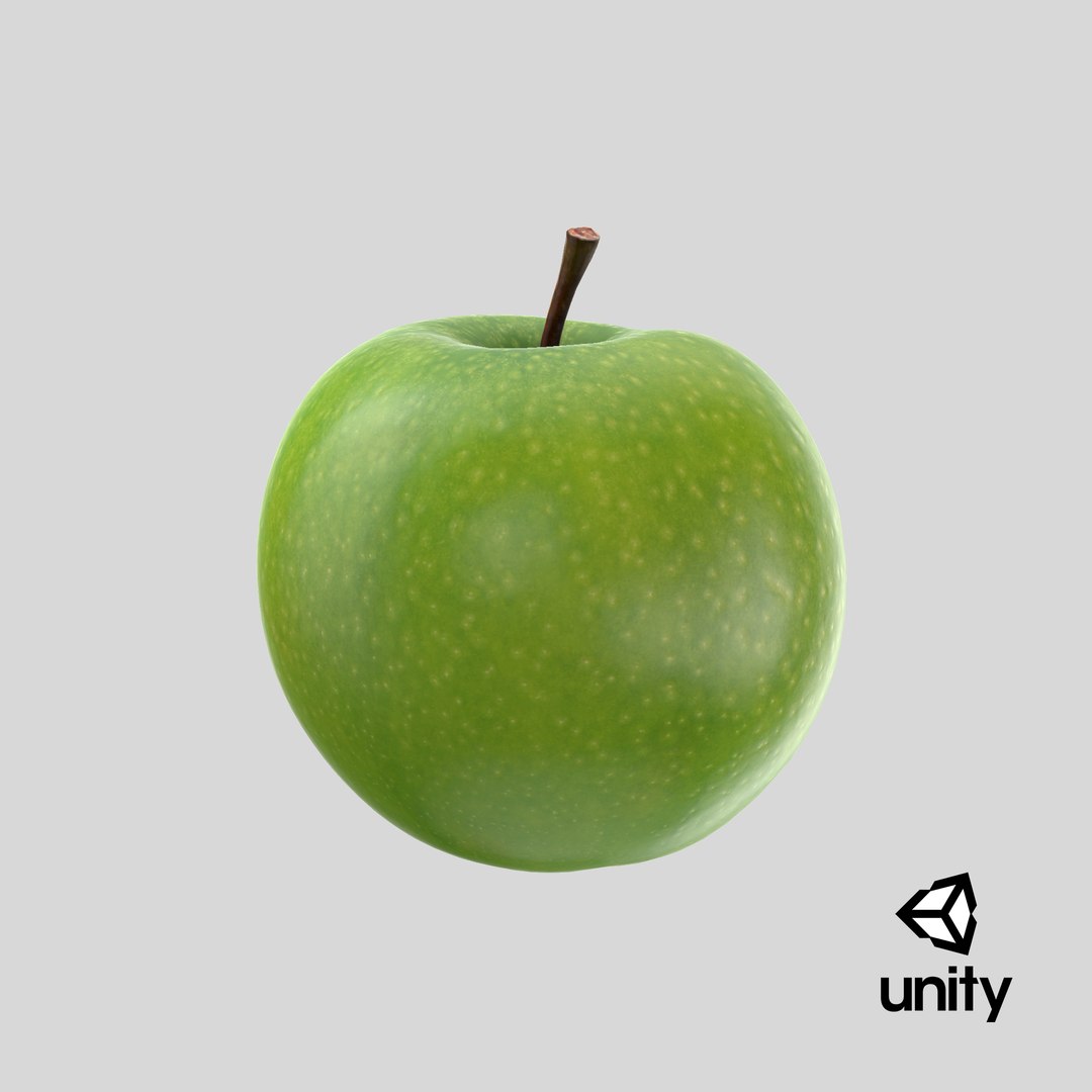 Green Apple v2 3D - TurboSquid 2052731
