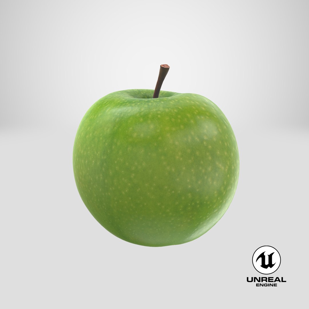 Green Apple v2 3D - TurboSquid 2052731
