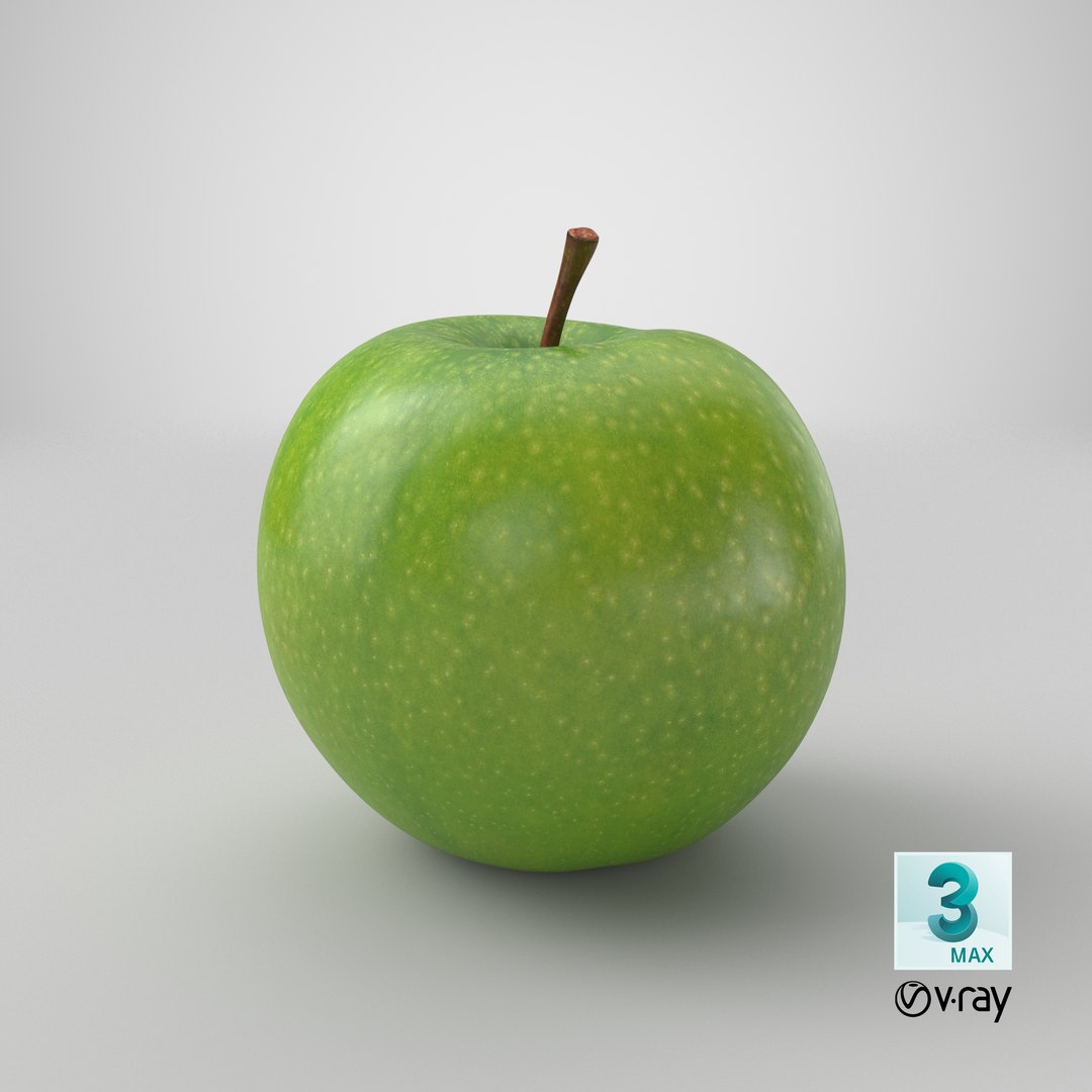 Green Apple v2 3D - TurboSquid 2052731