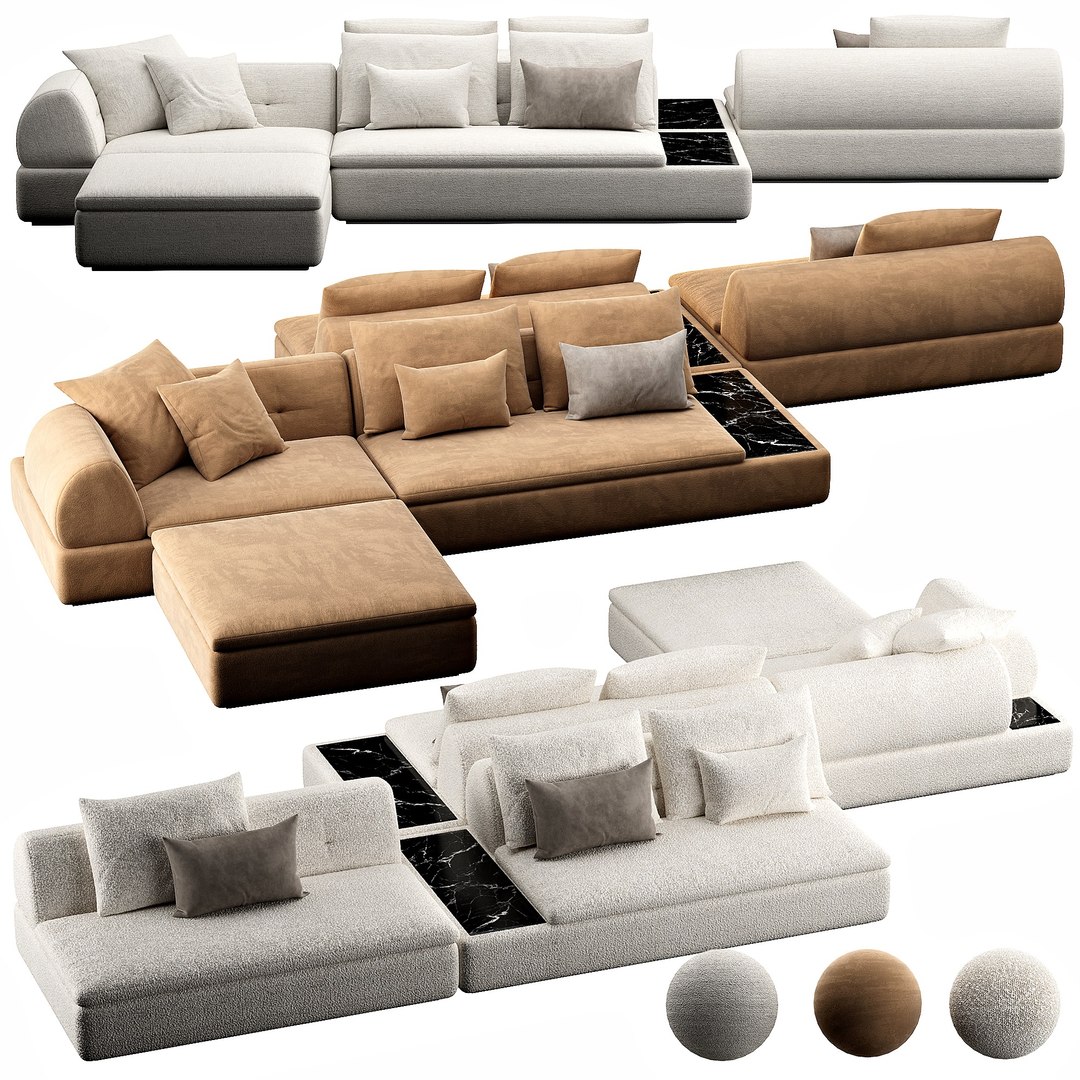 3D Minotti Supermoon - TurboSquid 2339761