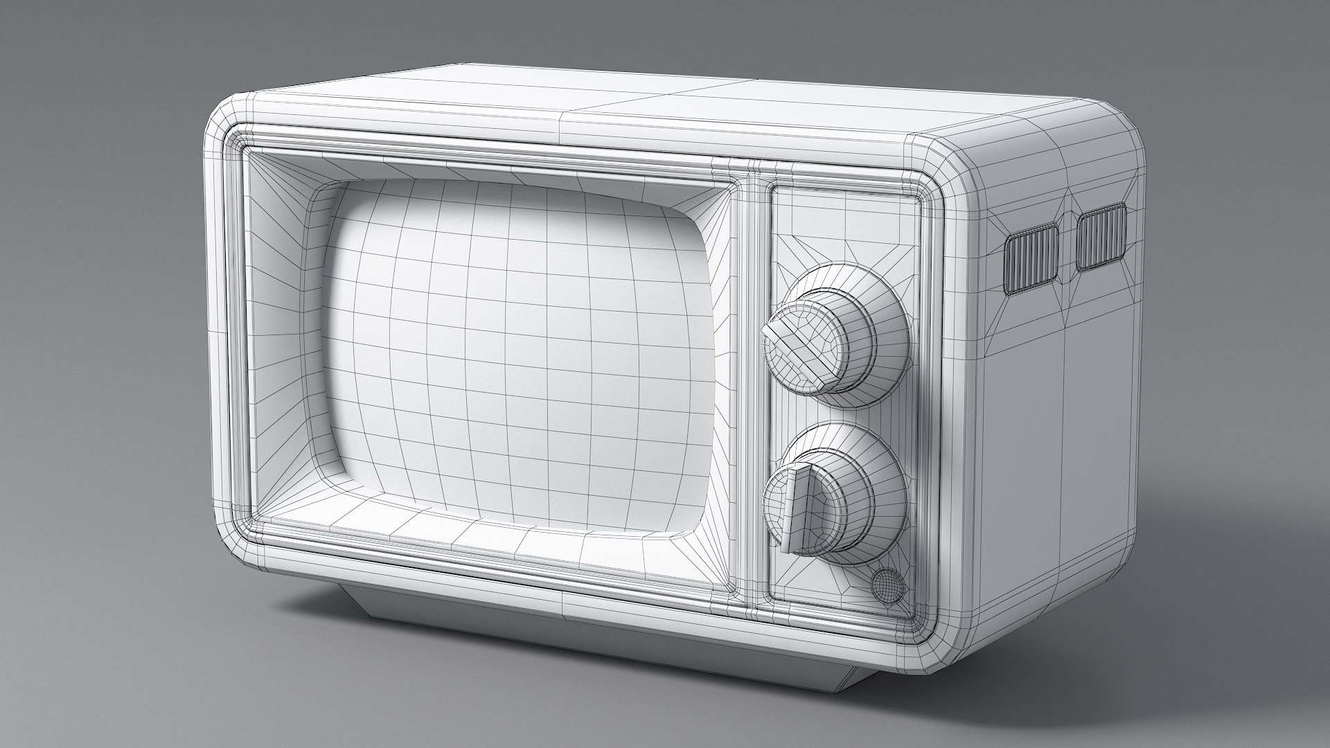 3d Retro Tv Model