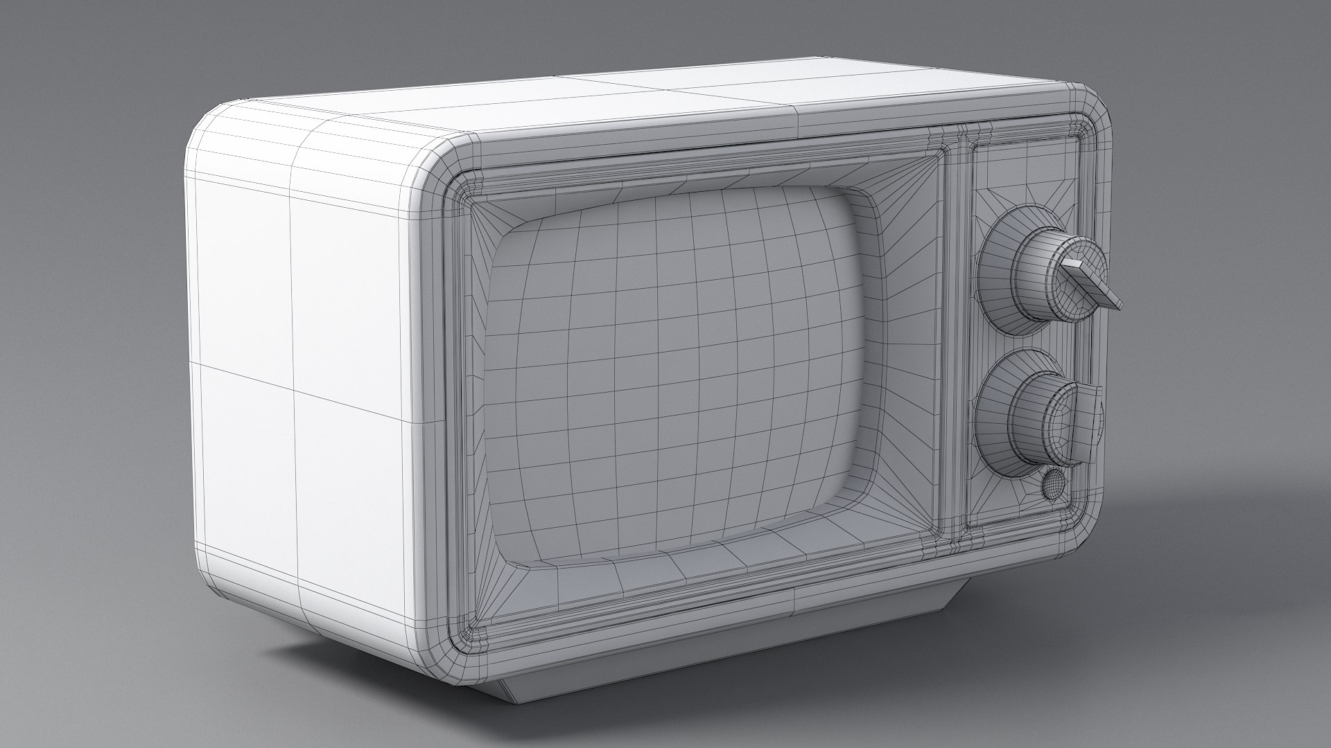 3d Retro Tv Model