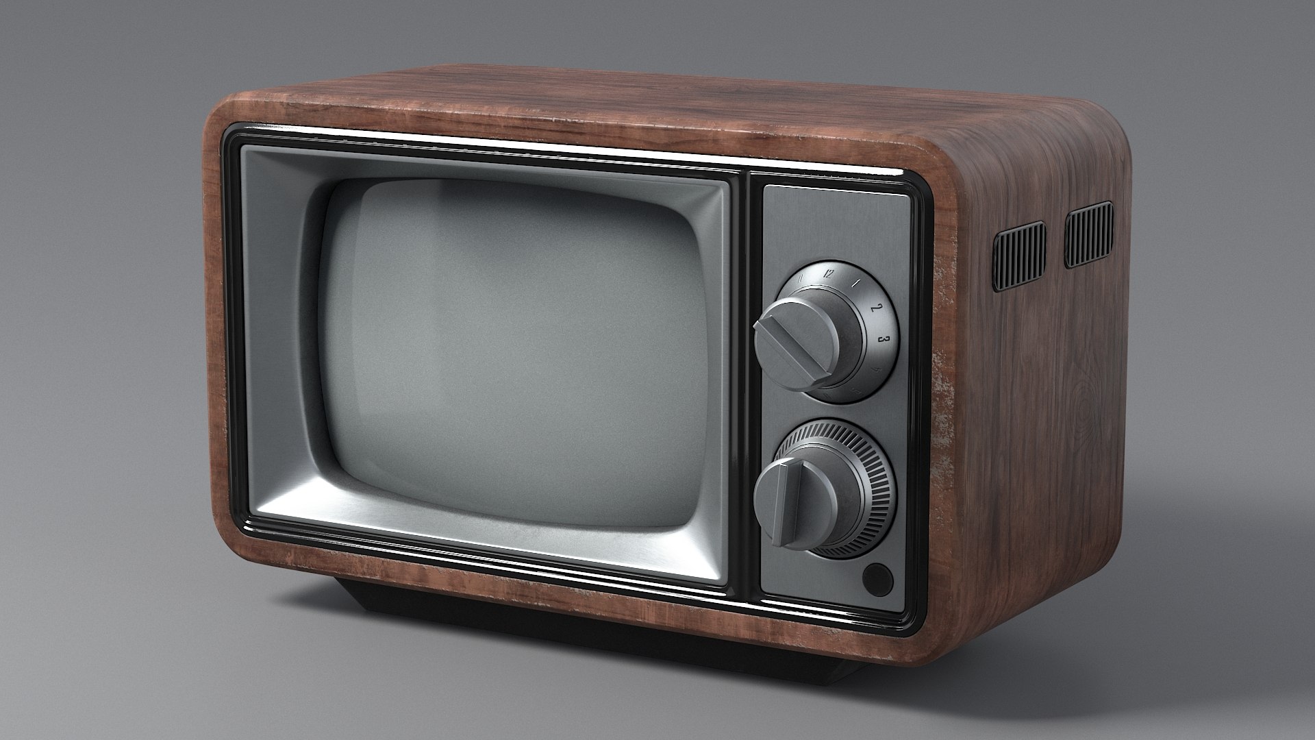 3d retro tv model