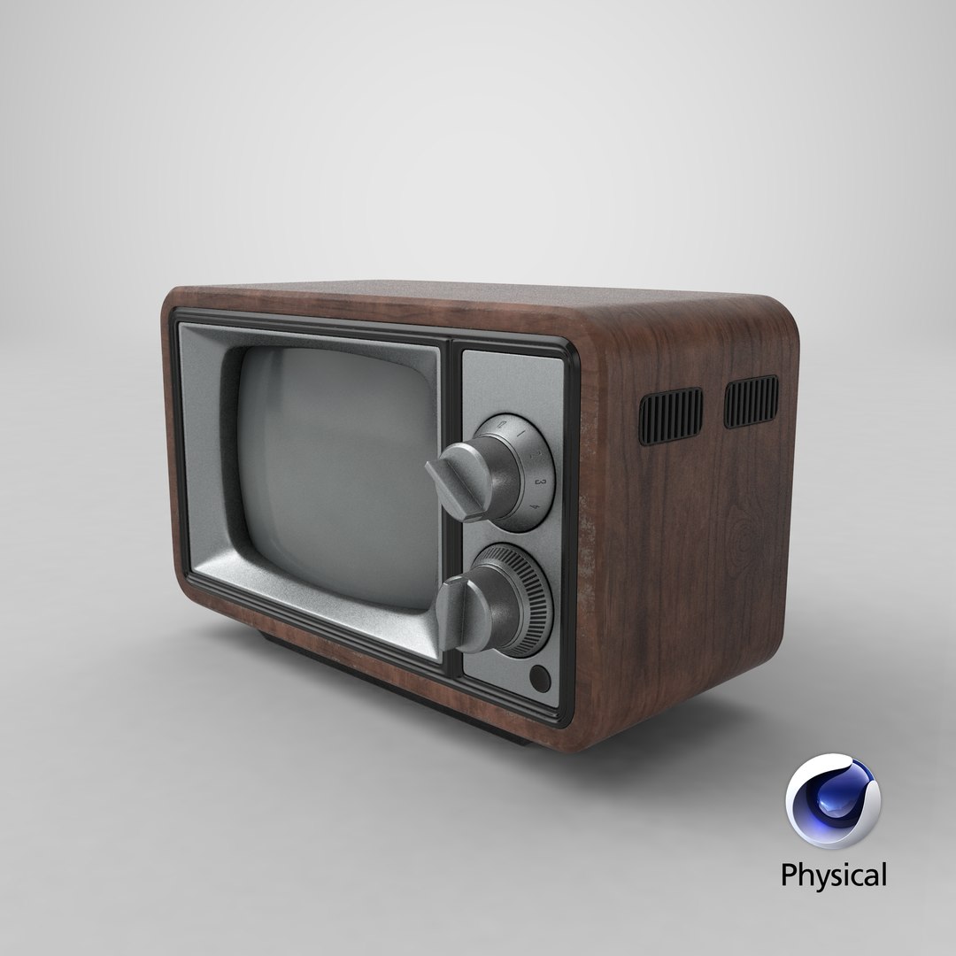 3d Retro Tv Model