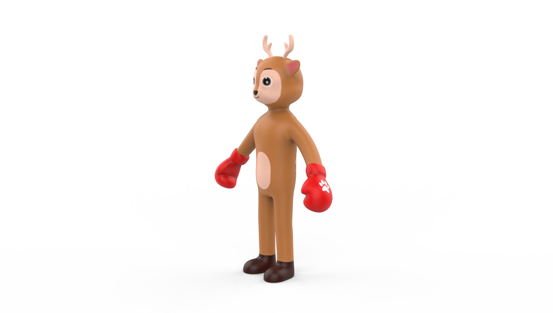 Boxing Deer Animal Animated 3D Model - TurboSquid 2165890
