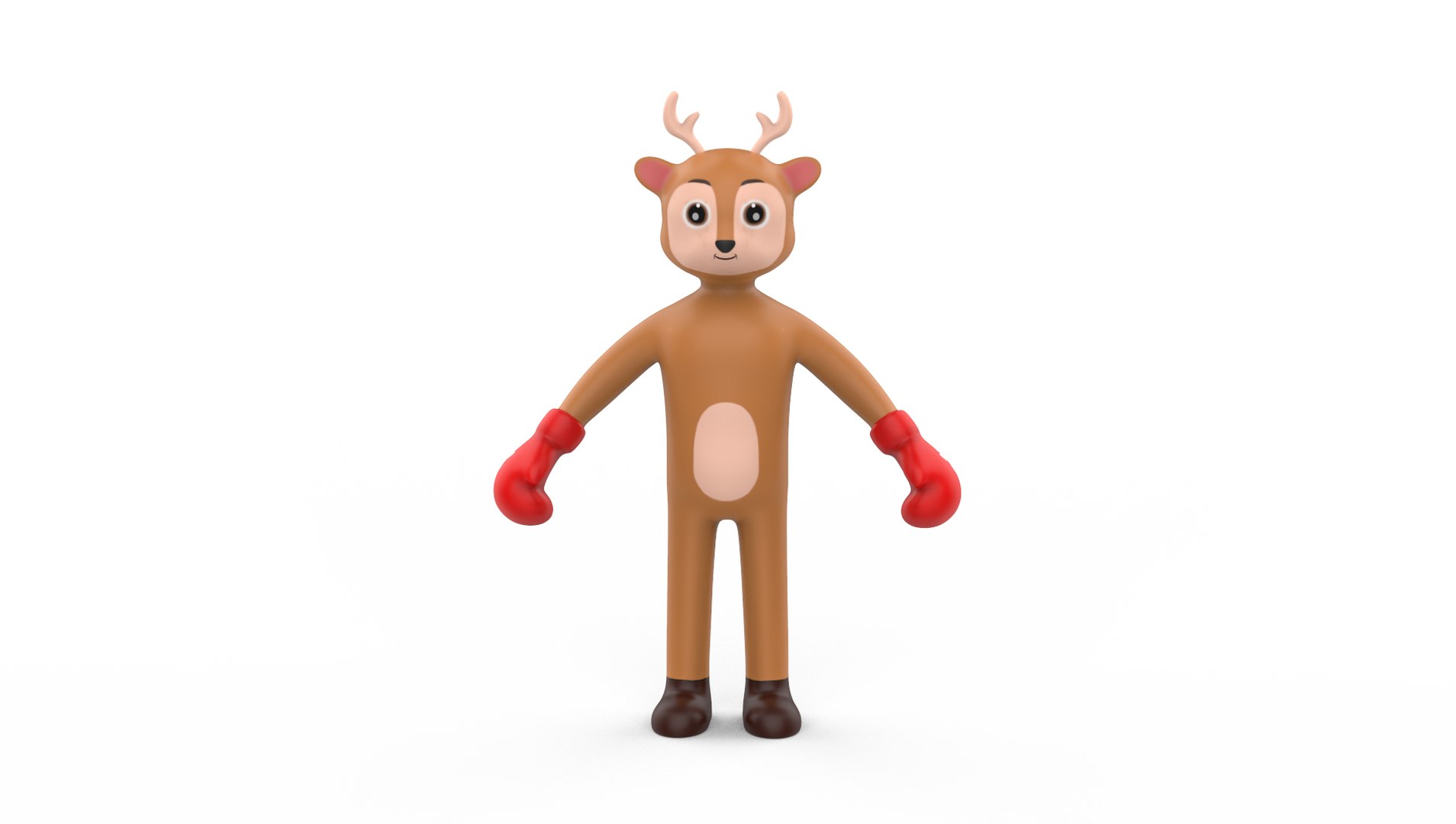 Boxing Deer Animal Animated 3D Model - TurboSquid 2165890