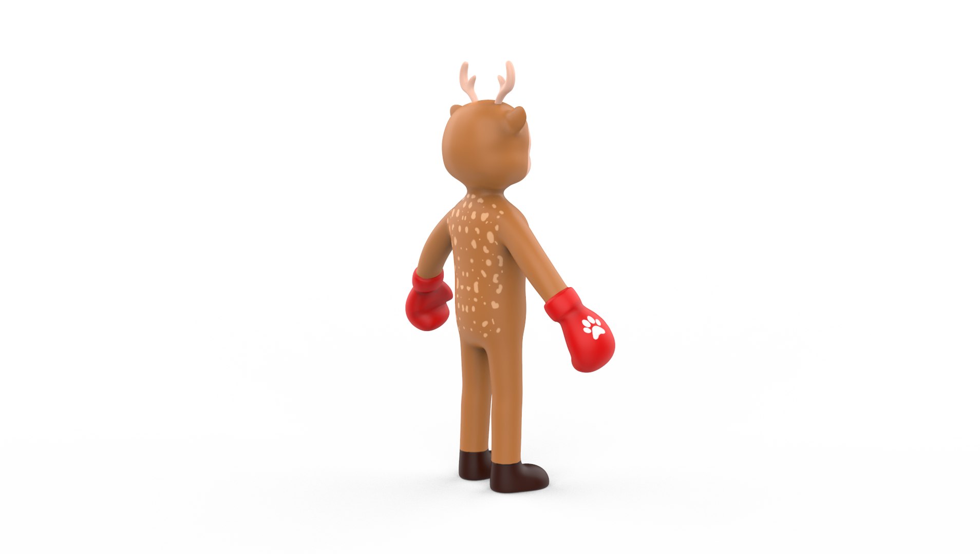Boxing Deer Animal Animated 3D Model - TurboSquid 2165890