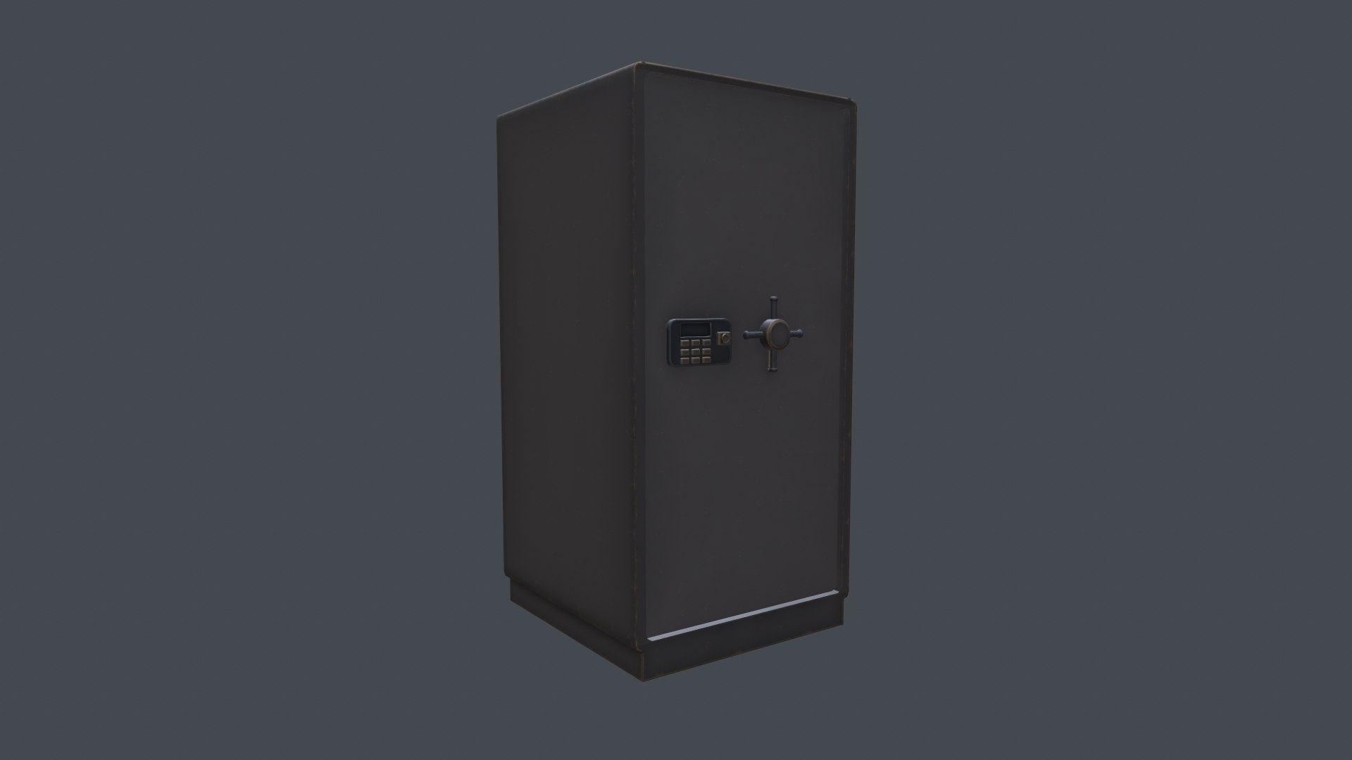 Metallic Safe Model - TurboSquid 2365886