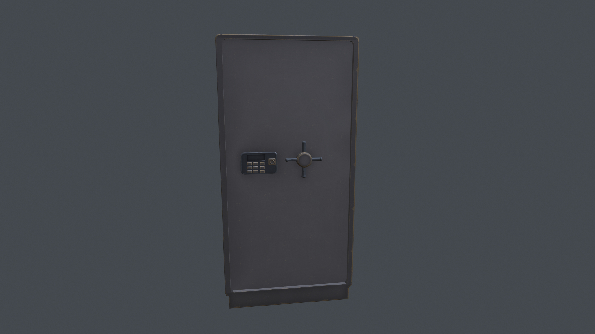 Metallic Safe Model - TurboSquid 2365886