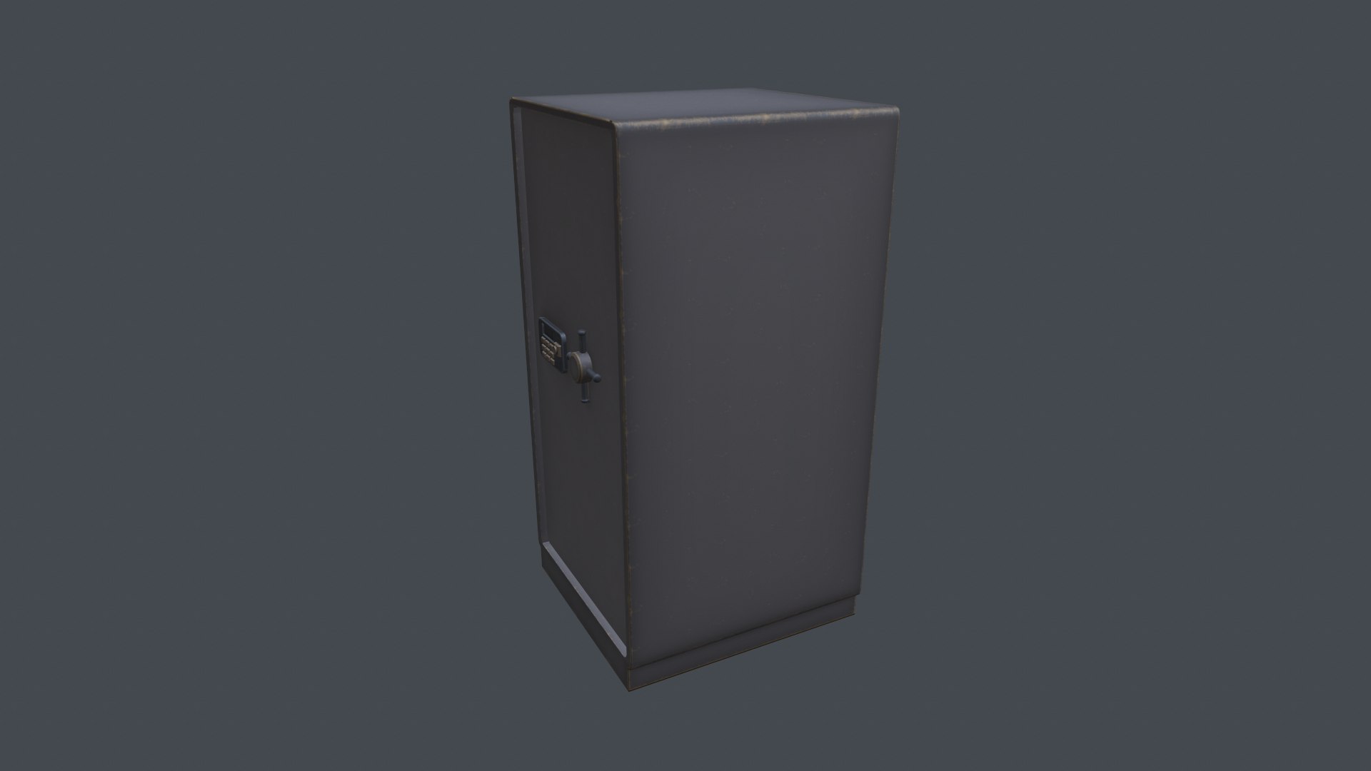 Metallic Safe Model - TurboSquid 2365886