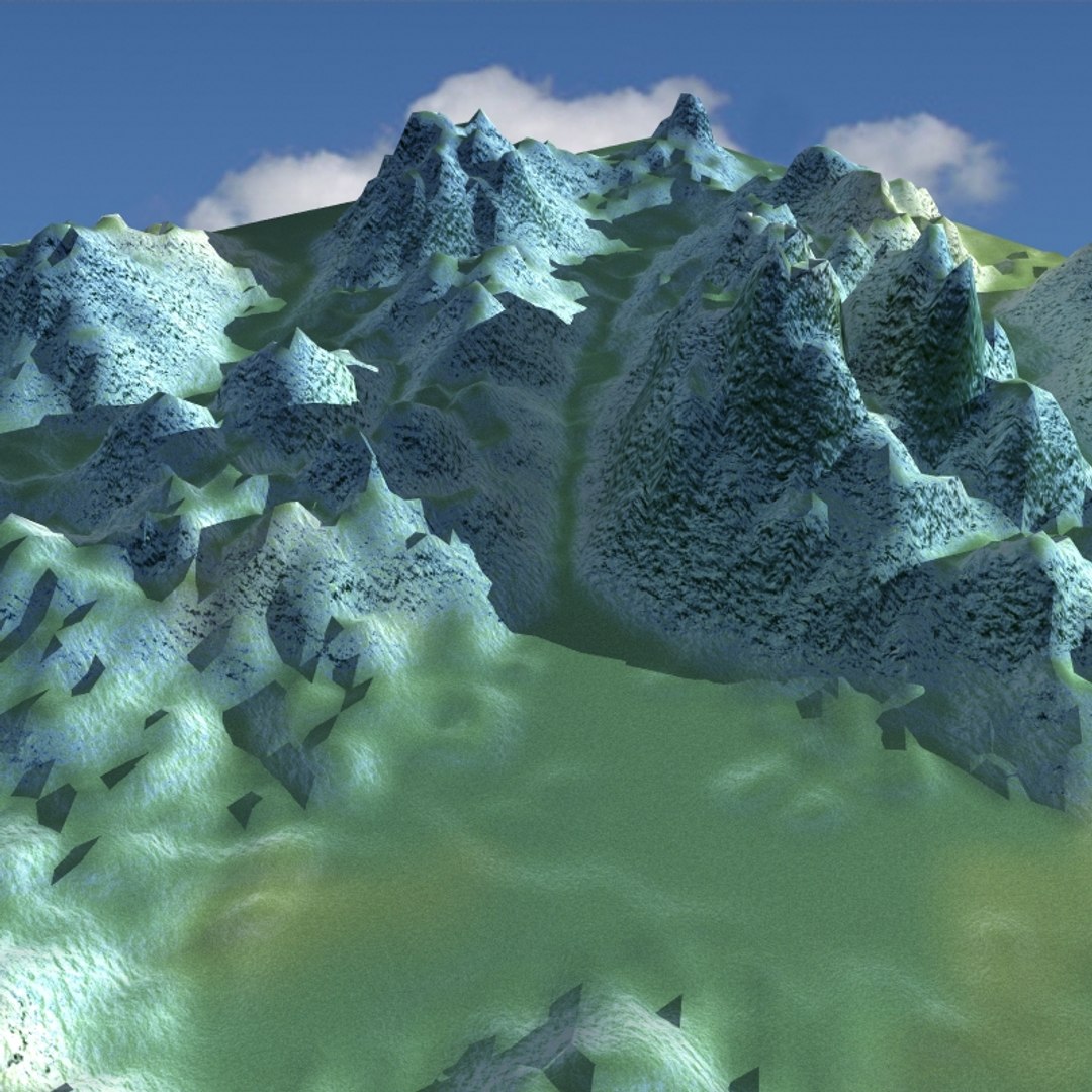 Mountain Terrain 3d Model