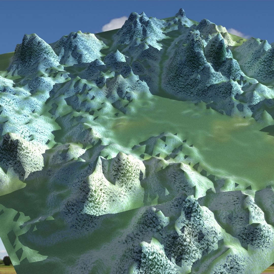 Mountain Terrain 3d Model