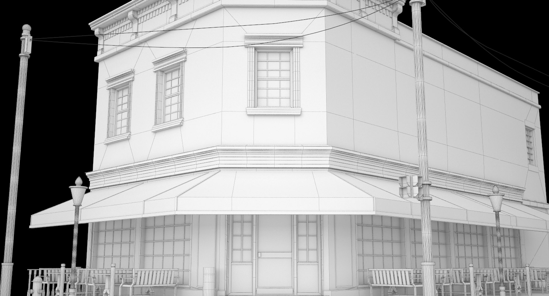 Building pub 3D - TurboSquid 1406841