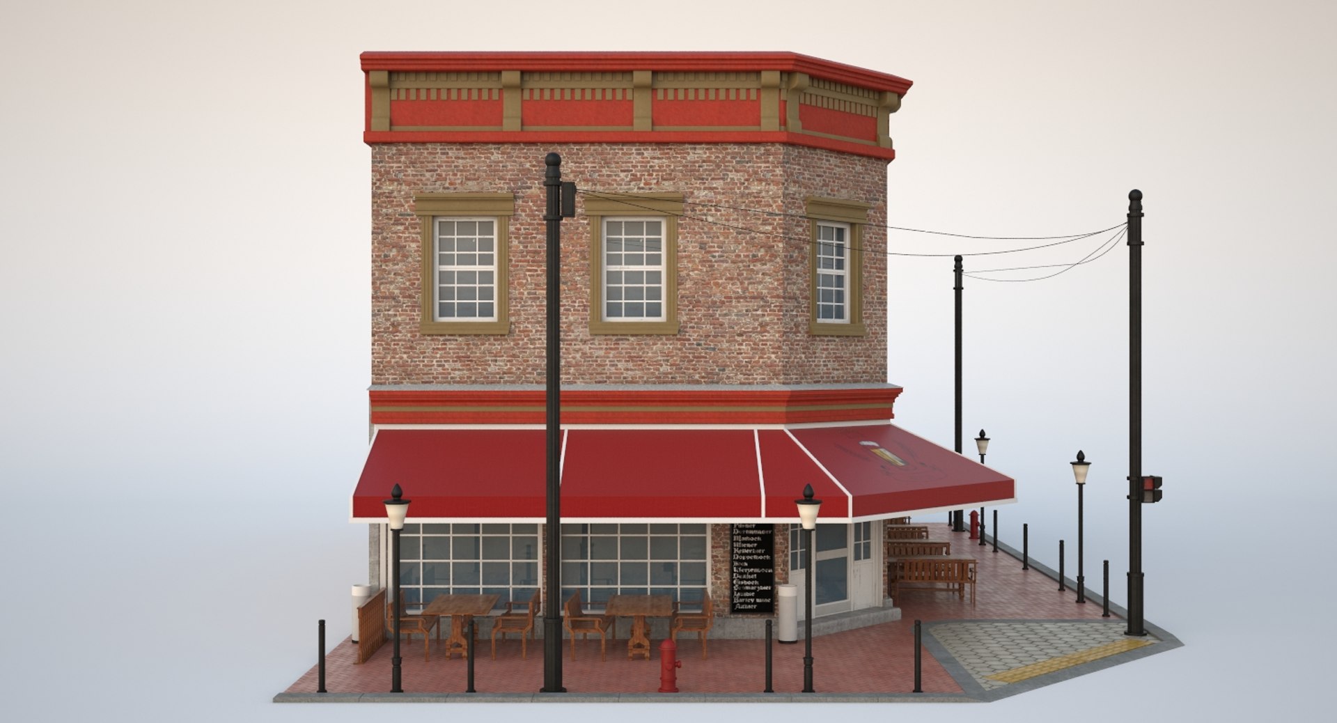 Building Pub 3D - TurboSquid 1406841