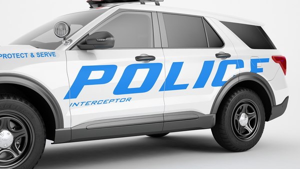 Ford Explorer 2020 Police 03 3D model - TurboSquid 1726486