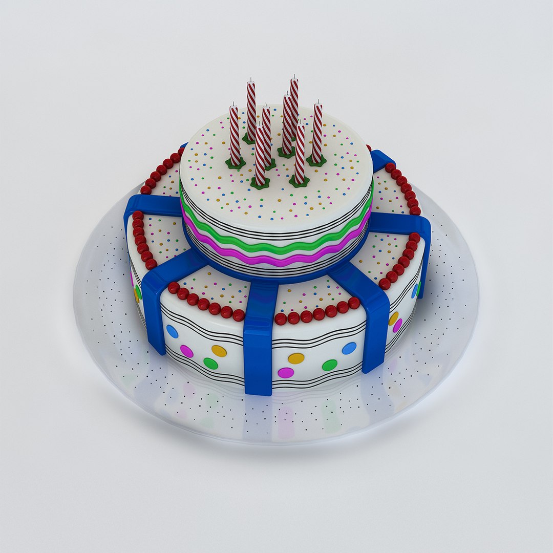 Birthday Cake Model - TurboSquid 1326358