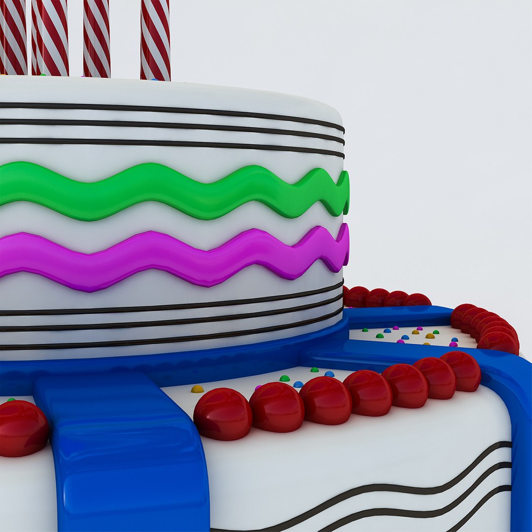 Birthday Cake Model - TurboSquid 1326358