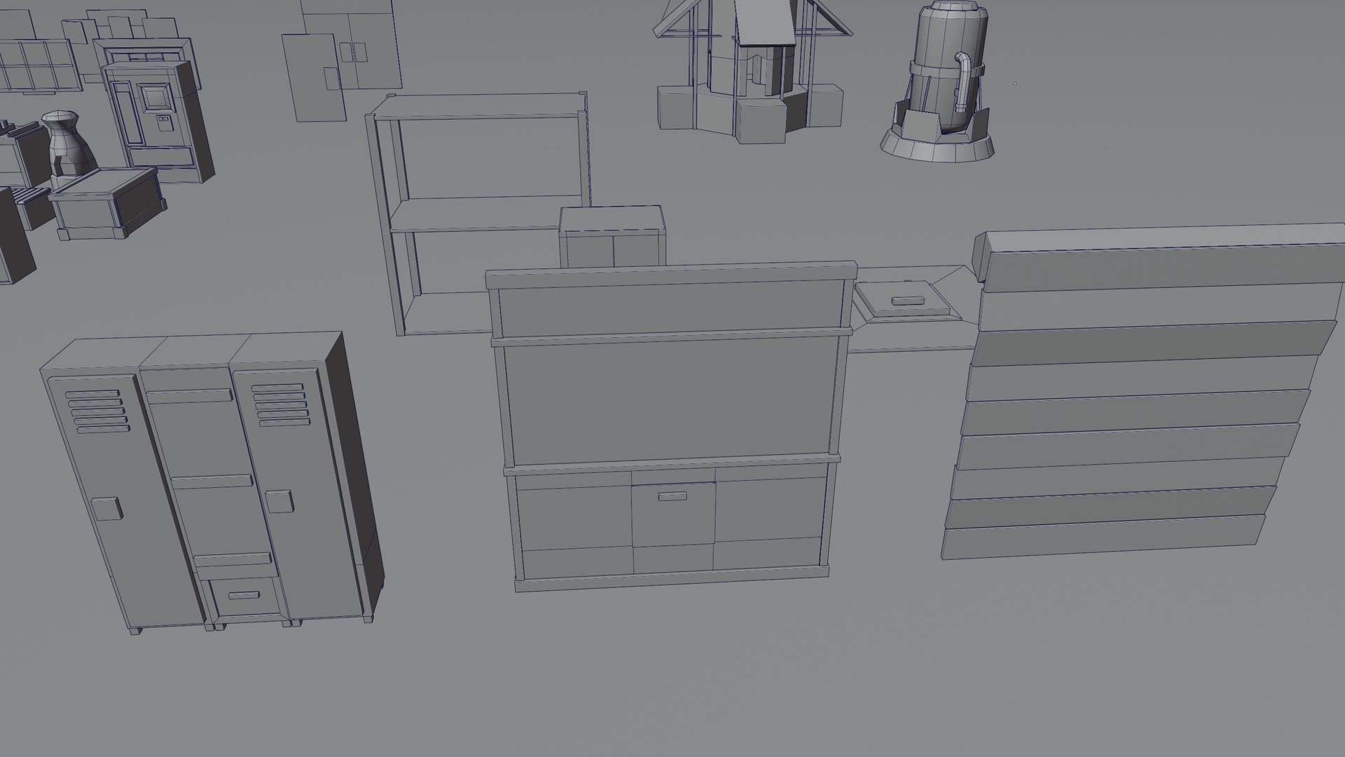 Free Rust Low-poly Building Bases Assets Model - TurboSquid 1904681