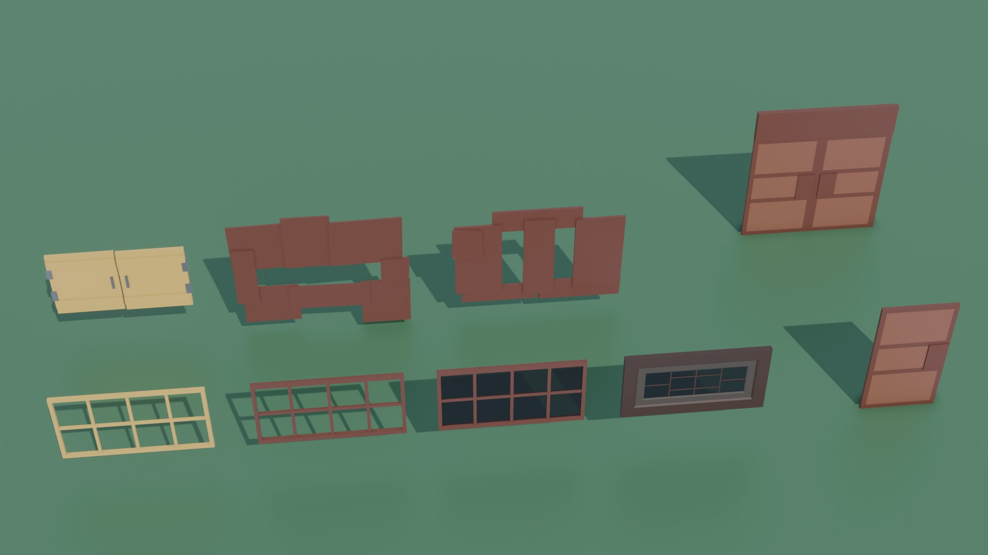 Free Rust Low-poly Building Bases Assets Model - TurboSquid 1904681