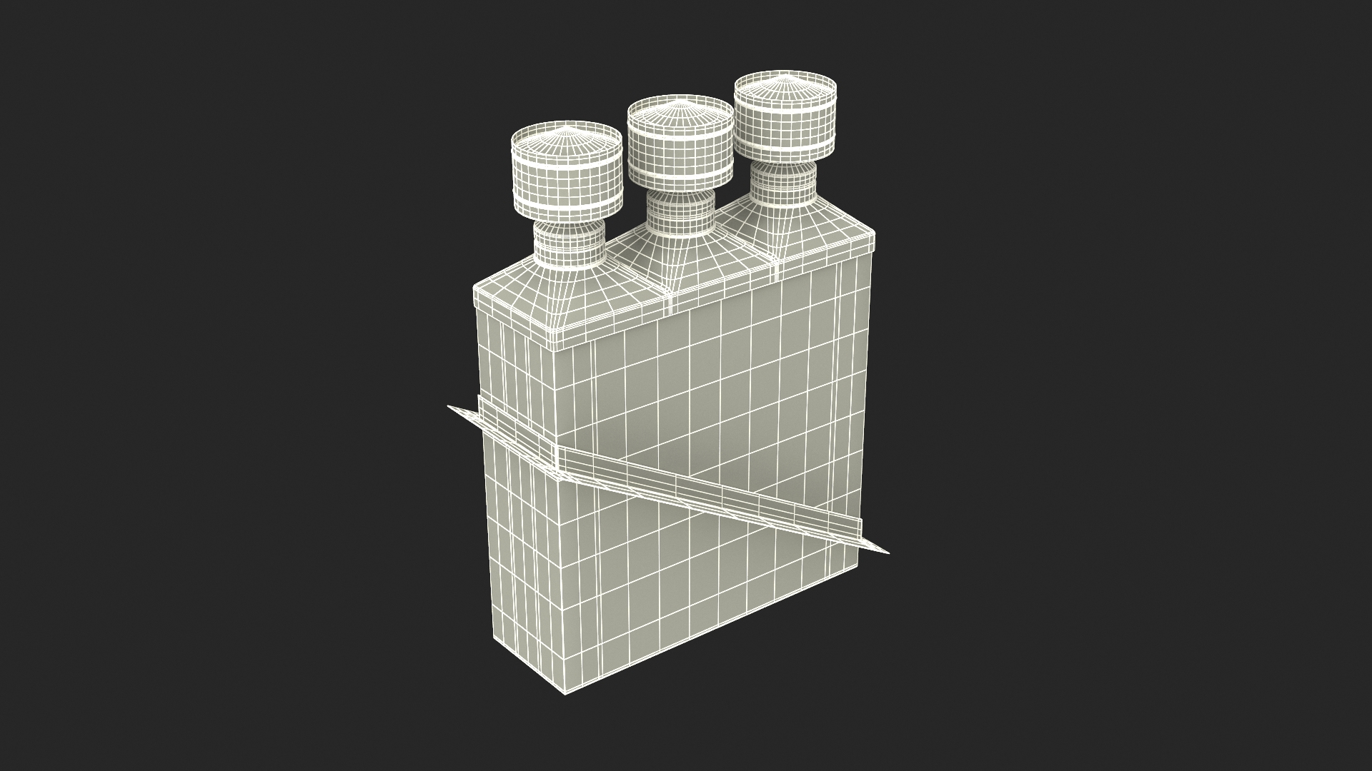 Triple Brick Chimney Corner Base Model - TurboSquid 2051012