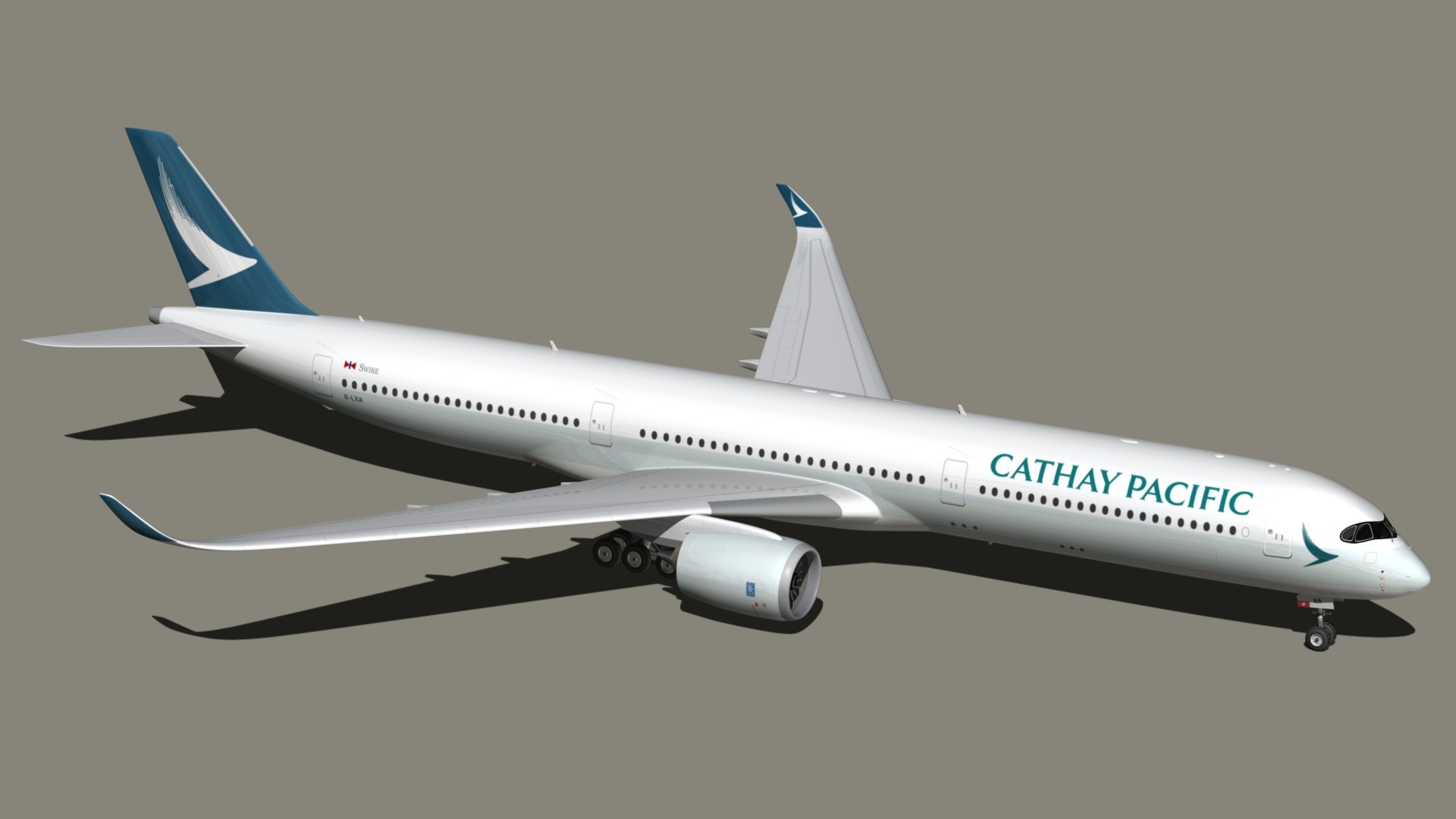 Airbus A350 Cathay 3D Model - TurboSquid 1681815