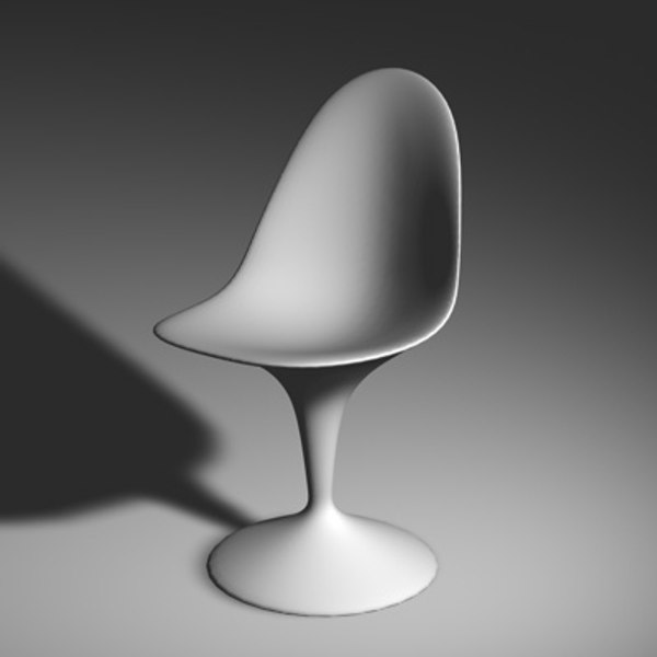 molded chair 3ds