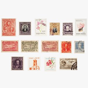 3D Postage Stamps - TurboSquid 1421908