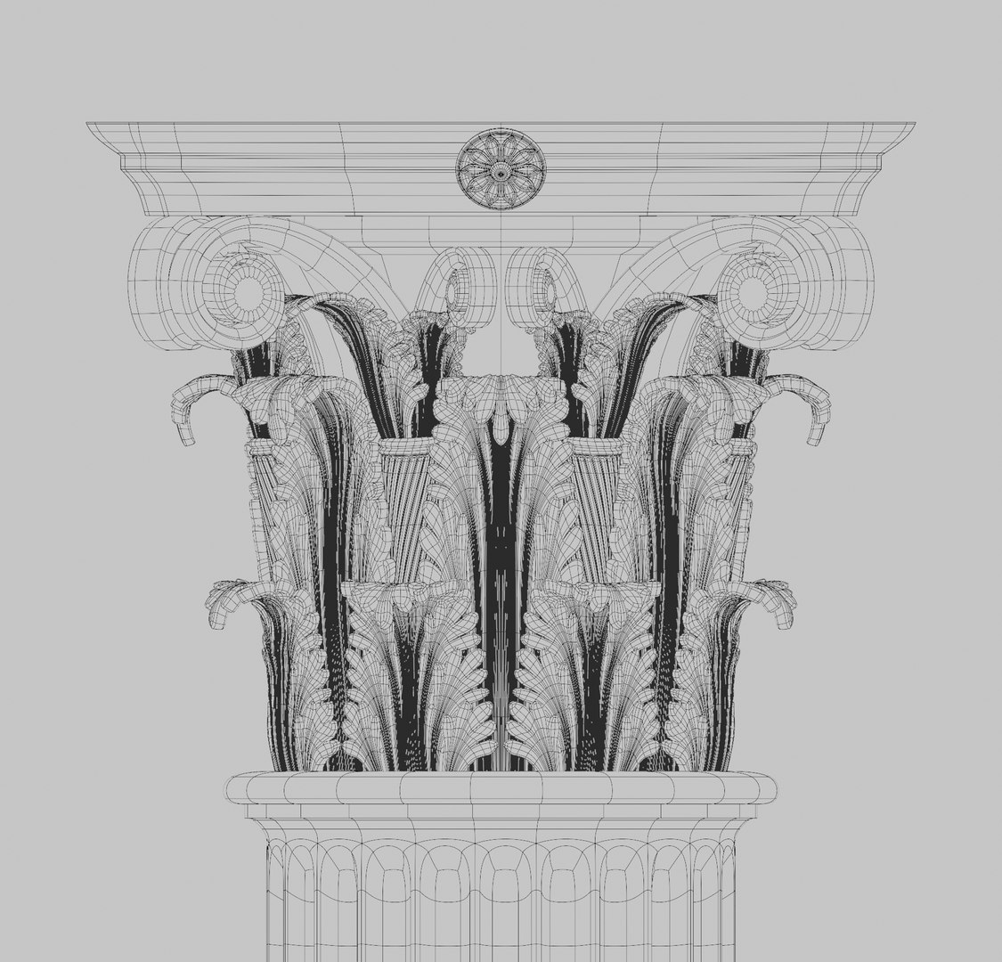 Corinthian Column 3D Model - TurboSquid 2199053