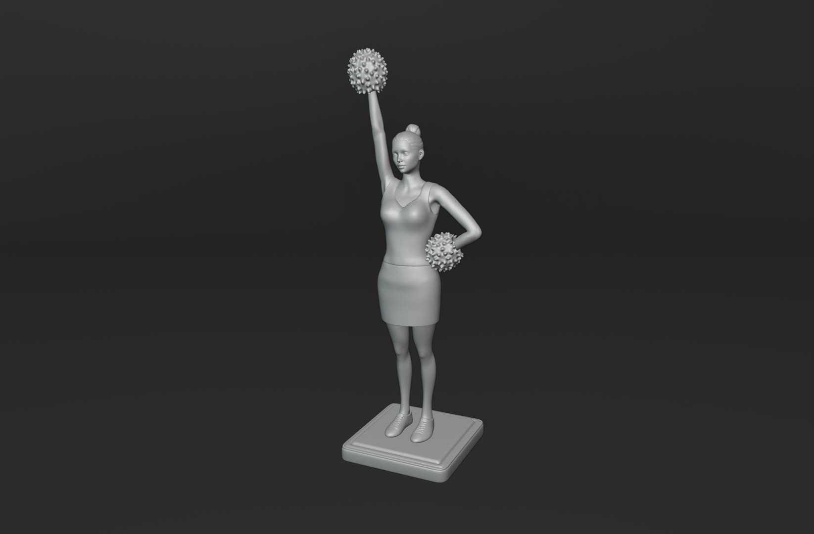 3D Model Cheerleader - TurboSquid 2228201