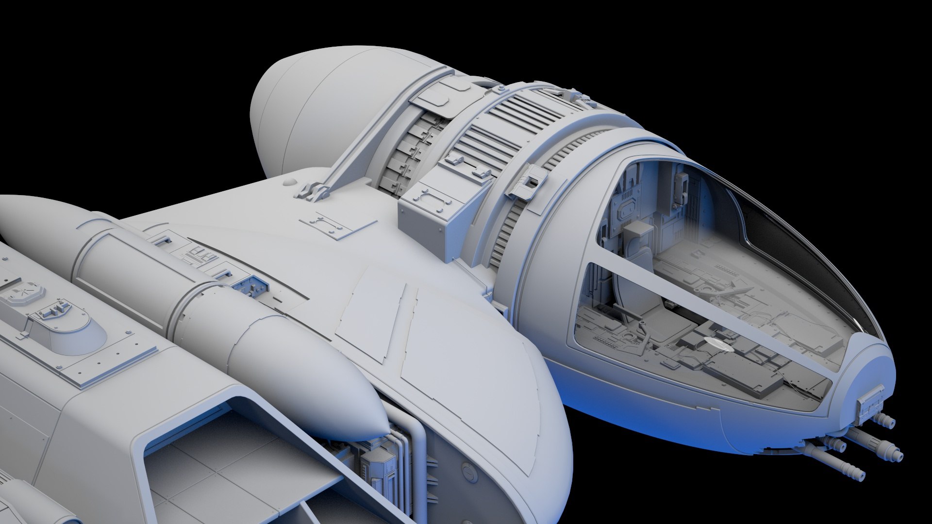 3D Model B Wing - TurboSquid 1594378