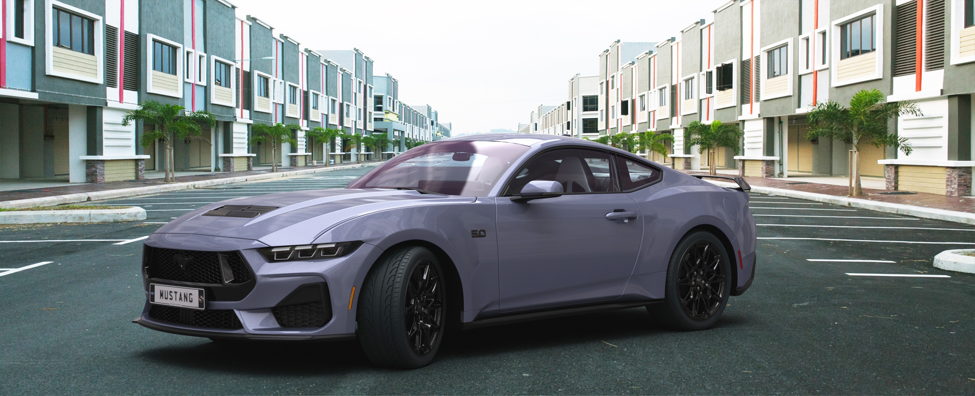 Ford Mustang GT 2024 Opening doors and trunk 3D model - TurboSquid 2037169