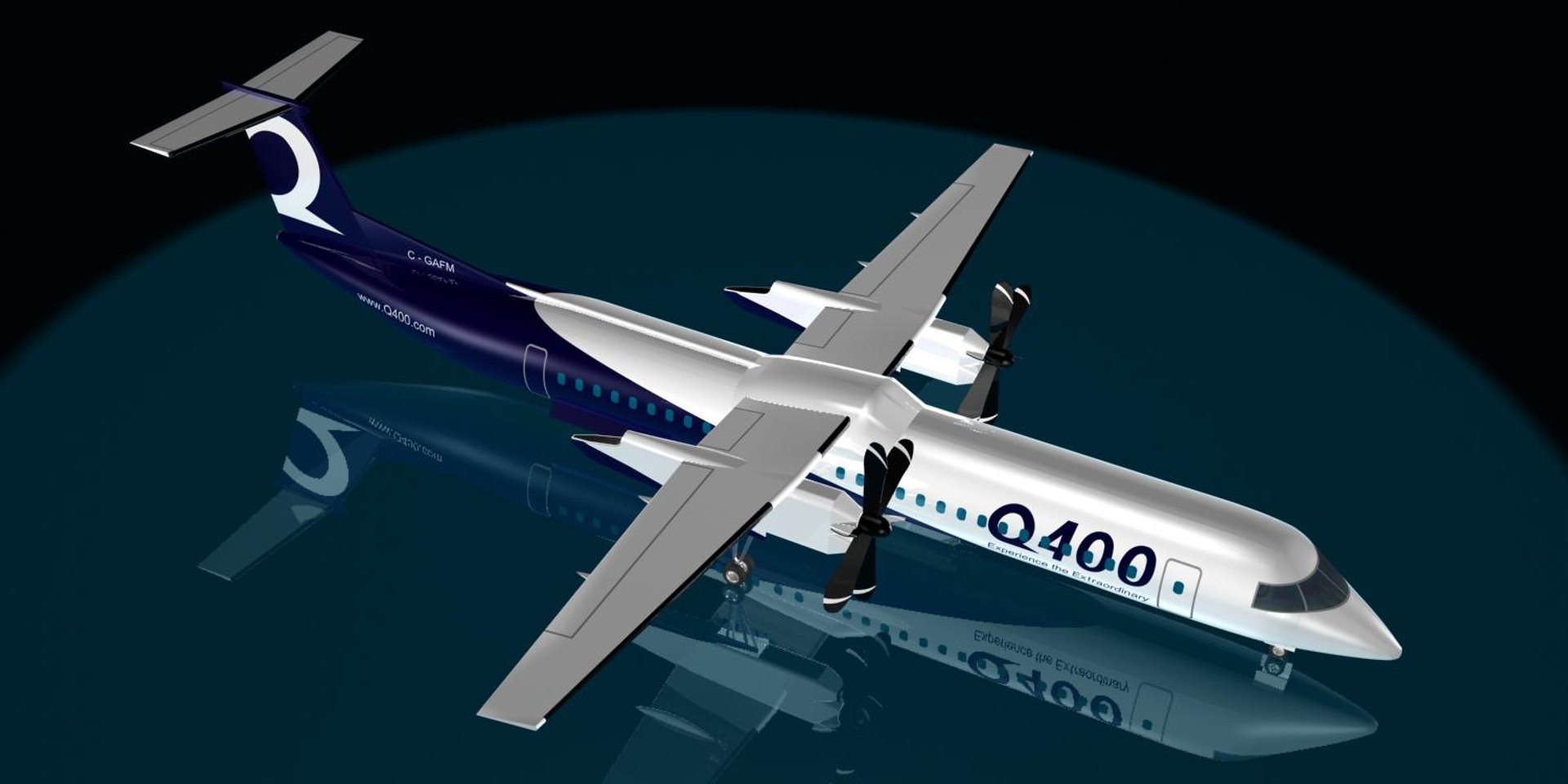 3d Model Bombardier Dash 8