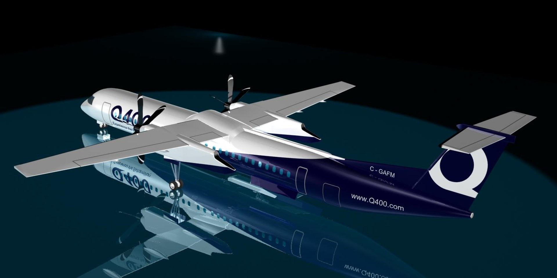 3d Model Bombardier Dash 8