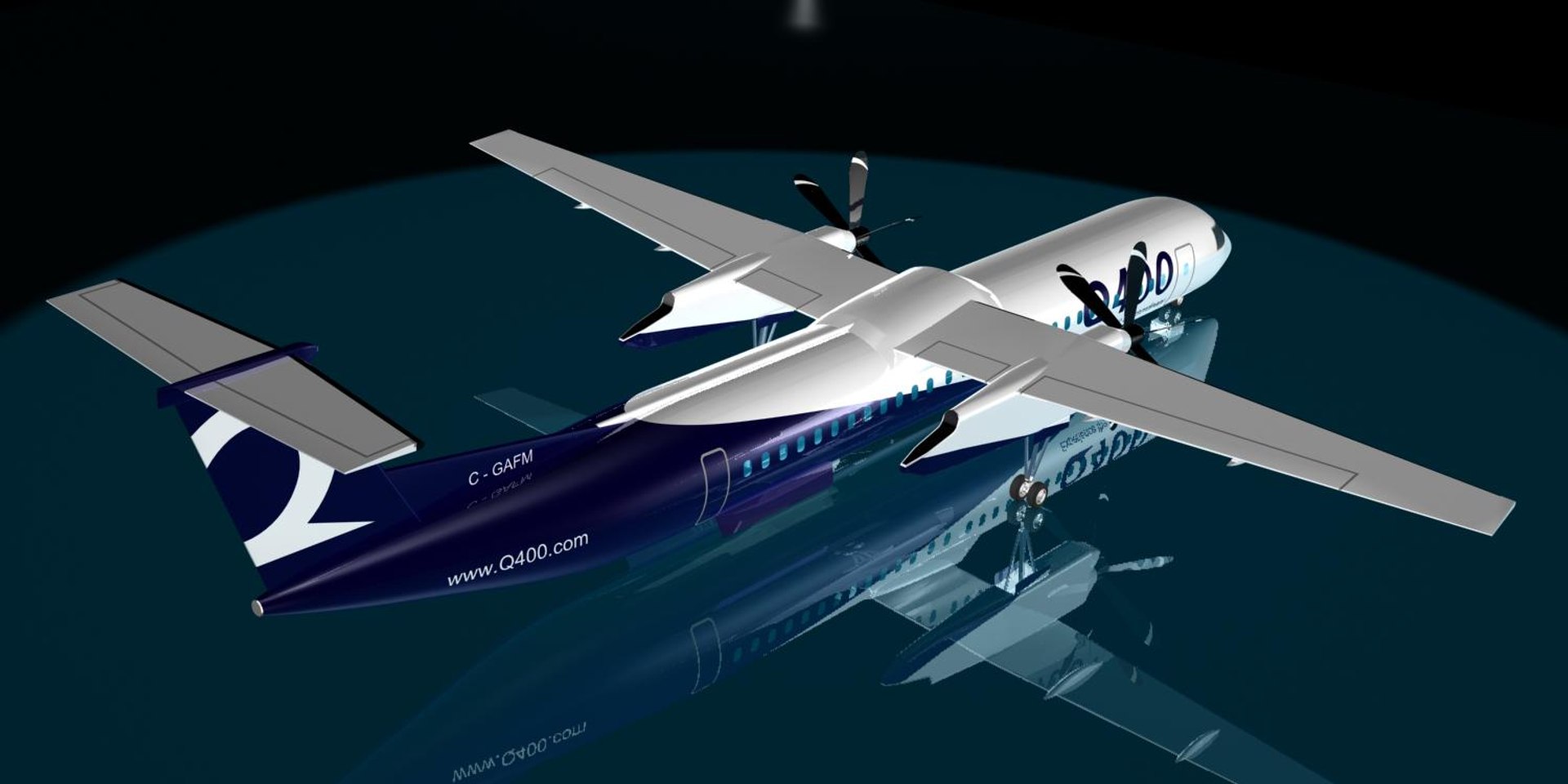 3d Model Bombardier Dash 8
