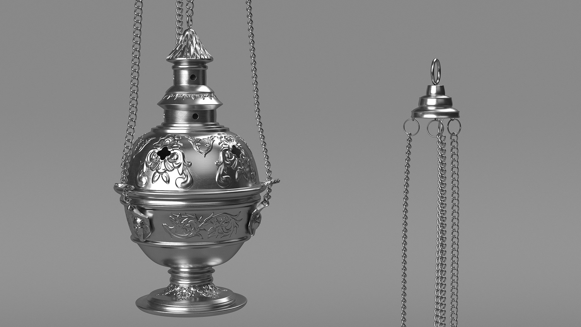 3D Church Censer Silver - TurboSquid 2170128