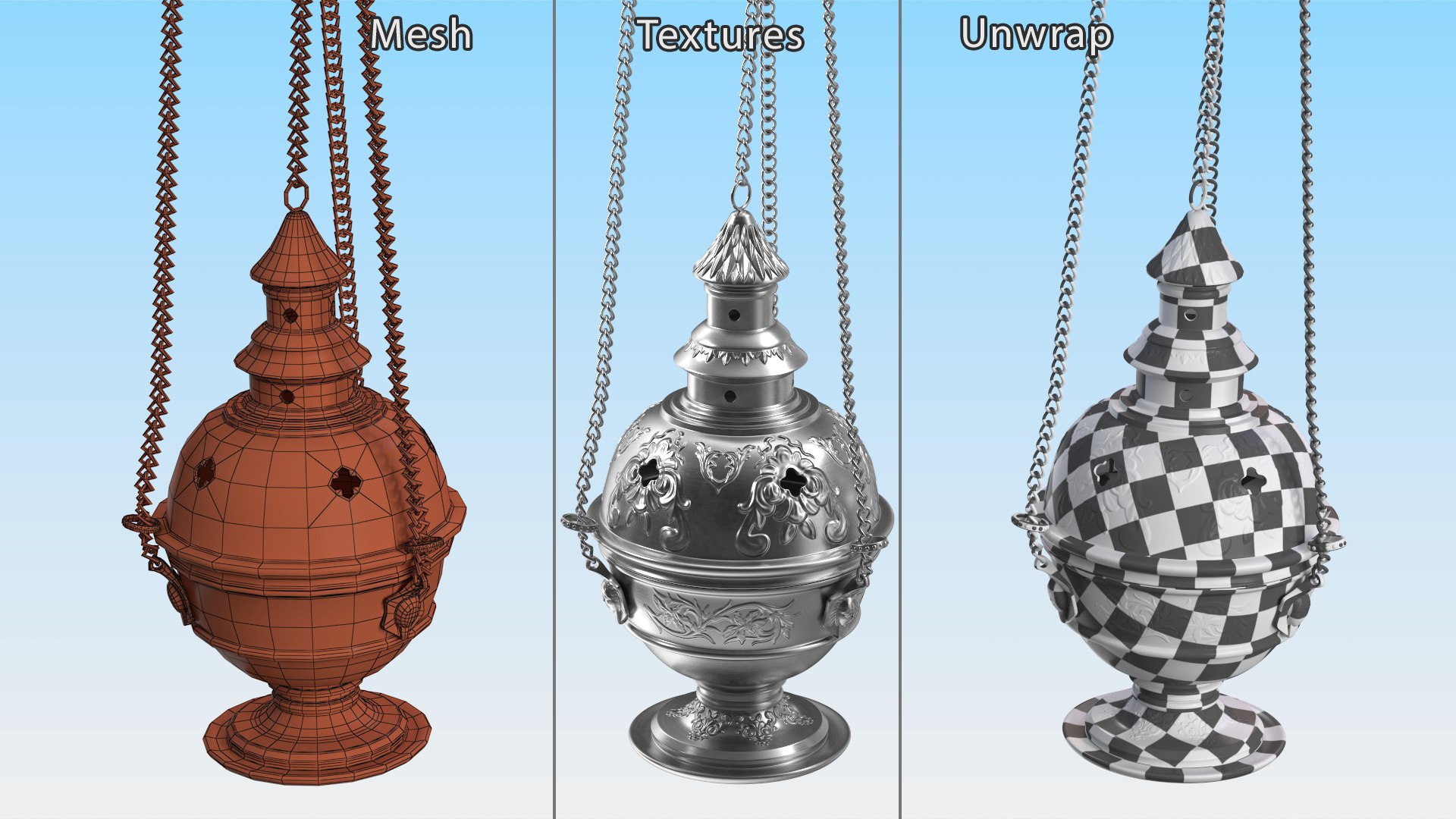 3D Church Censer Silver - TurboSquid 2170128