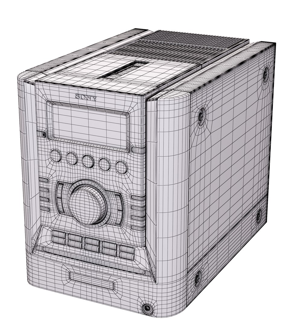 3D Sony Stereo - TurboSquid 1372480