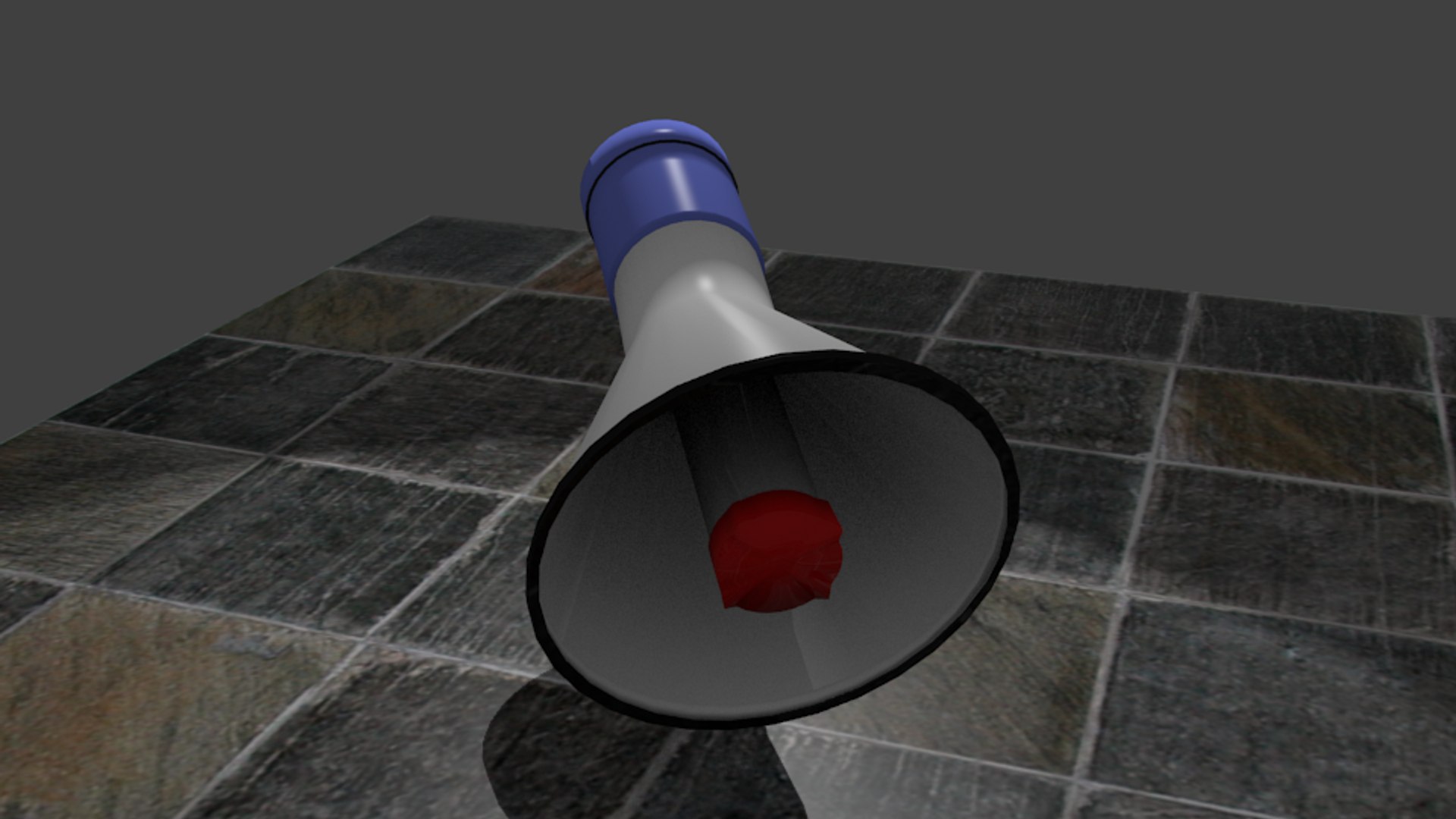Free Obj Model Megaphone Mega Phone